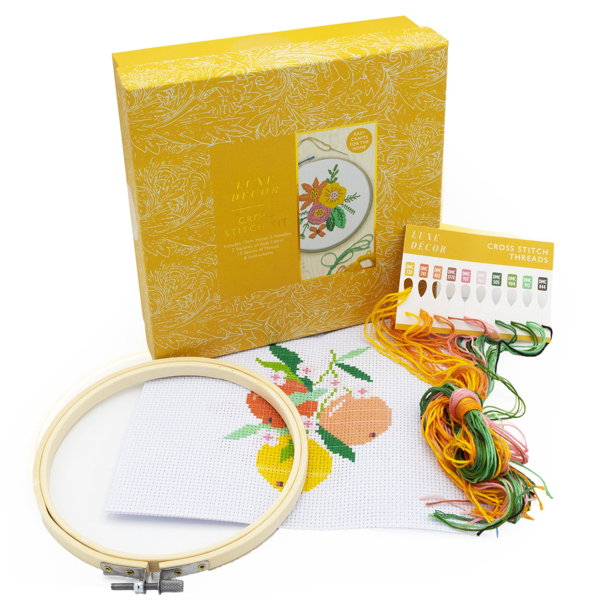 Cross Stitch Kit – Adult Craft Set – Two Designs Included – Robert ...