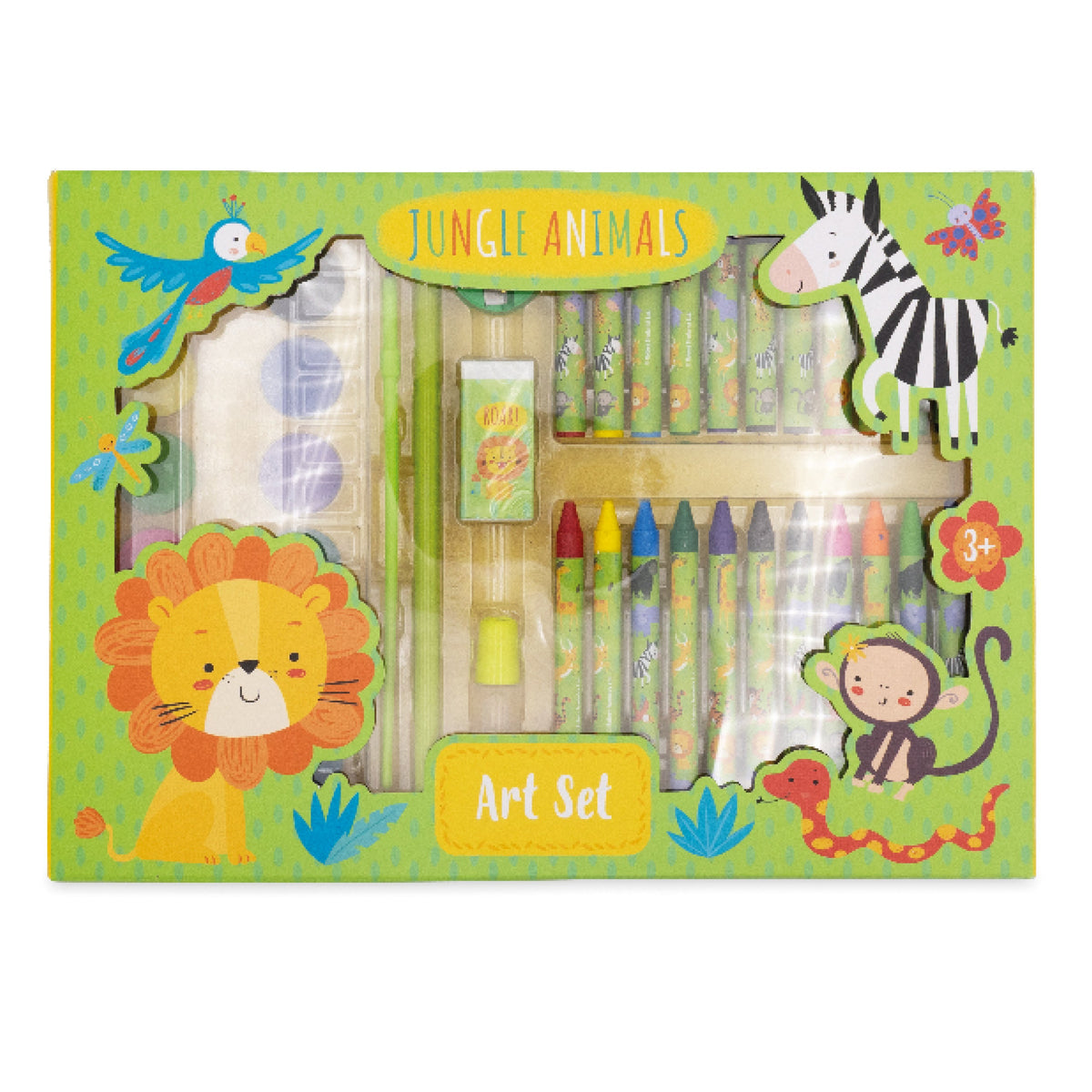Jungle Animals Children's 42 Piece Art Set – Robert Frederick Trade
